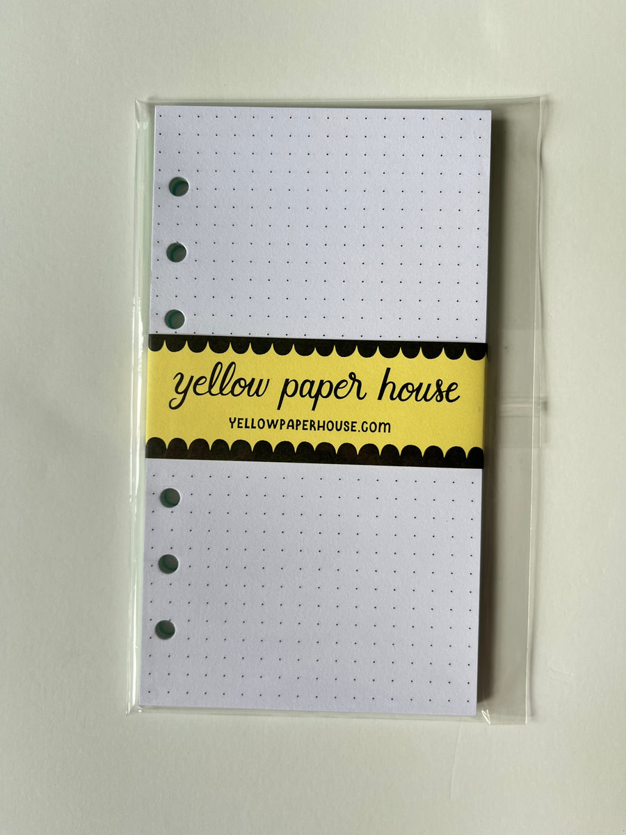 Personal Size - FILOFAX STYLE PLANNER PAPER - 2nd Quality – Yellow ...