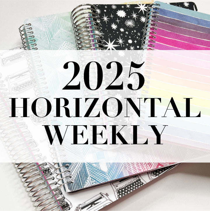 2025 Horizontal Weekly Spiral Planner – Yellow Paper House