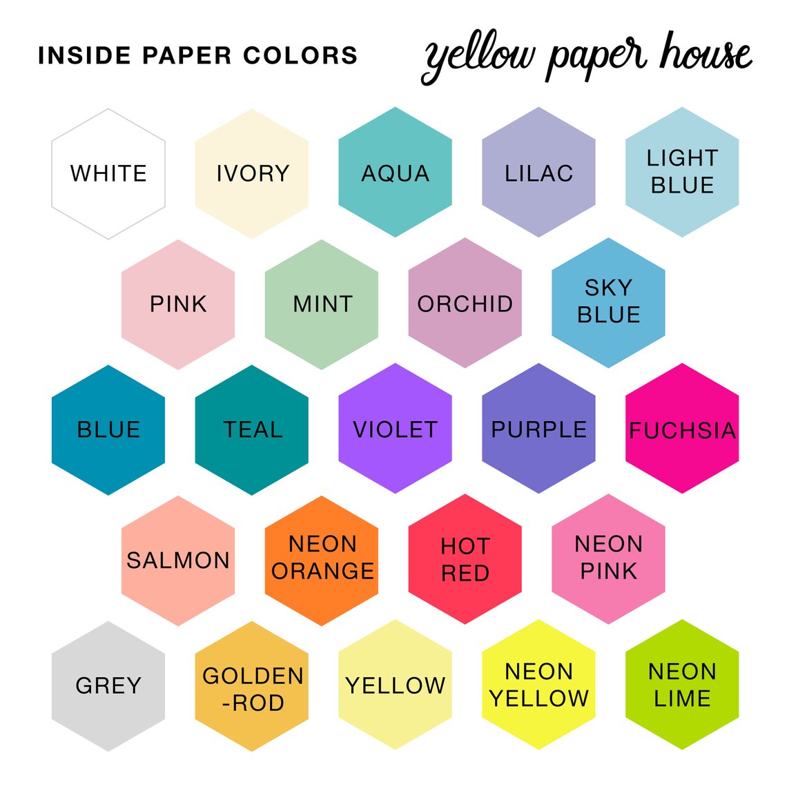 light red chart paper
