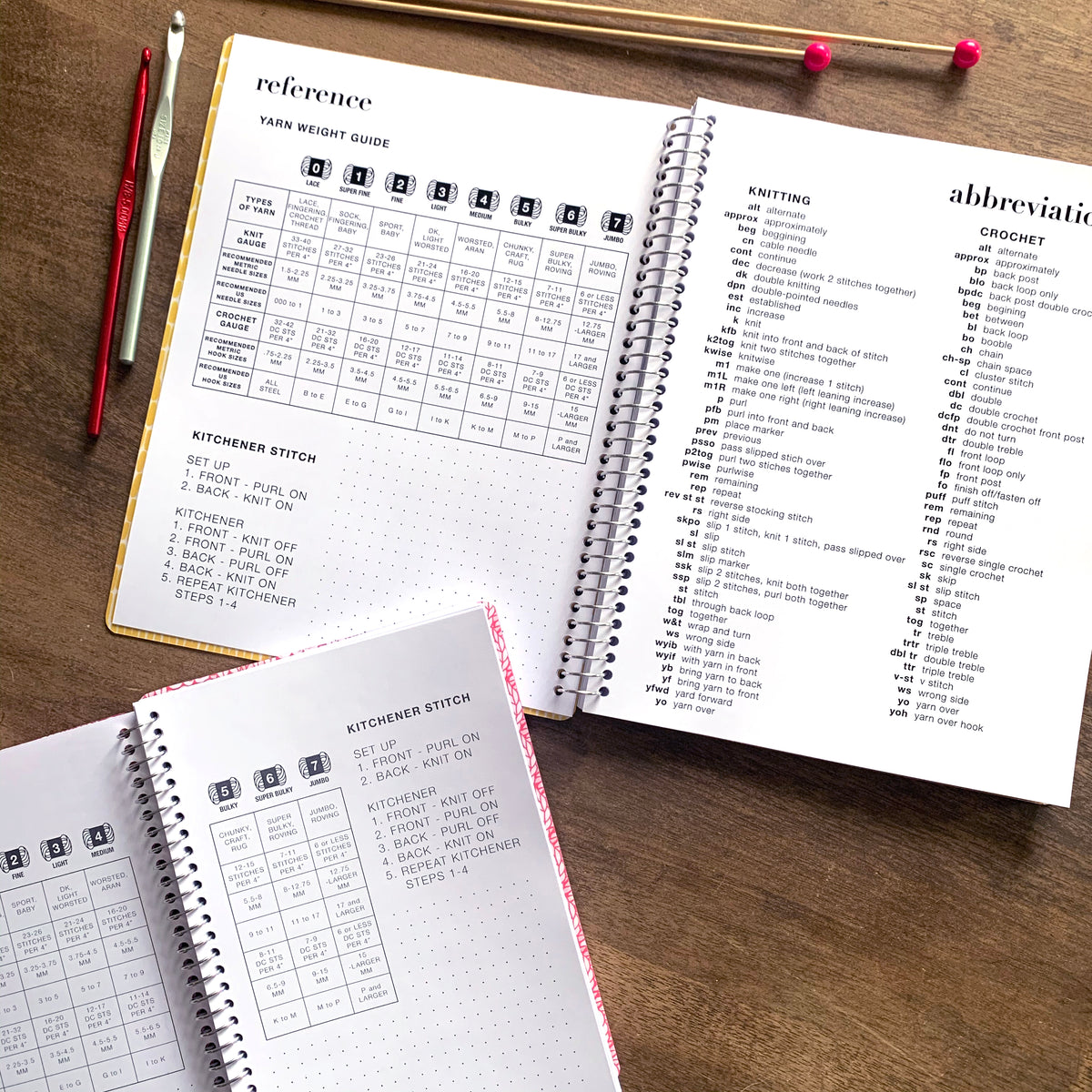 Spiral Knit & Crochet Notebook – Yellow Paper House